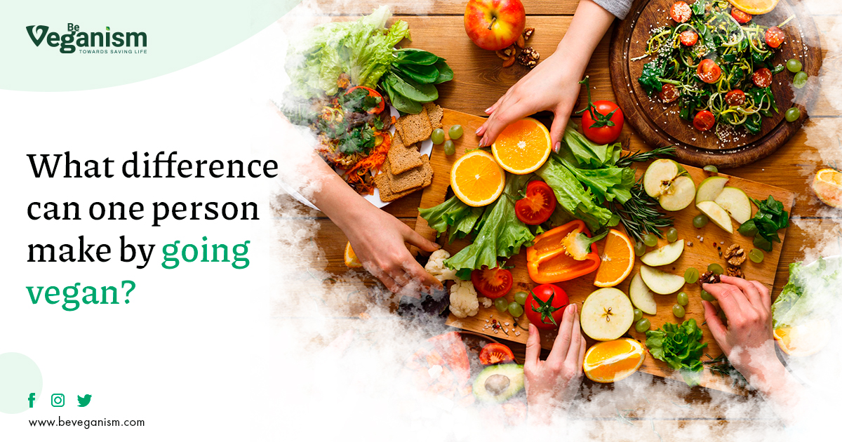 What difference can one person make by going vegan?